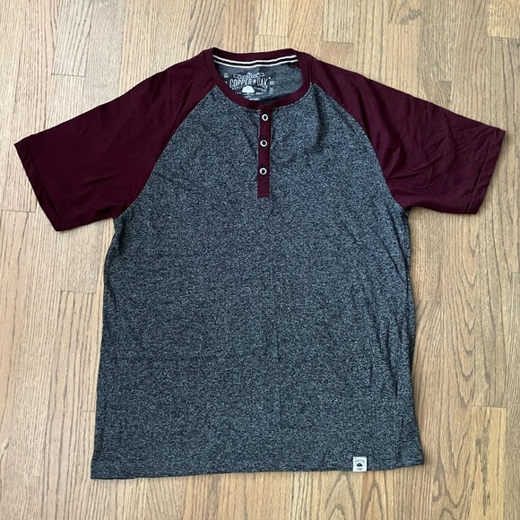 Copper & Oak | Shirts | Copper Oak Short Sleeve 3 Button L | Poshmark